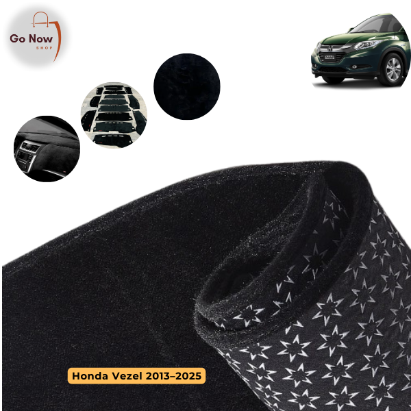 Honda Vezel 2013–2025 Premium Velvet Dashboard Mat – Non Slip, Heat ...