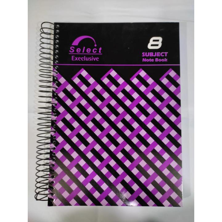Select Exclusive 8 subject Note book | Daraz.pk