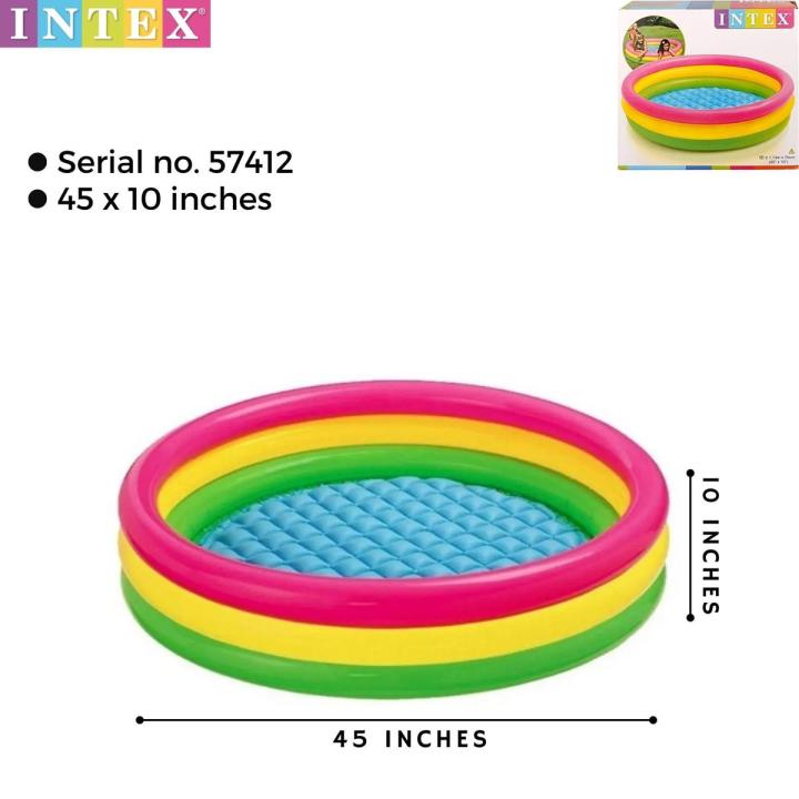 Intex Swimming Pool Inflated Swimming Pool for Kids Outdoor Sports ...