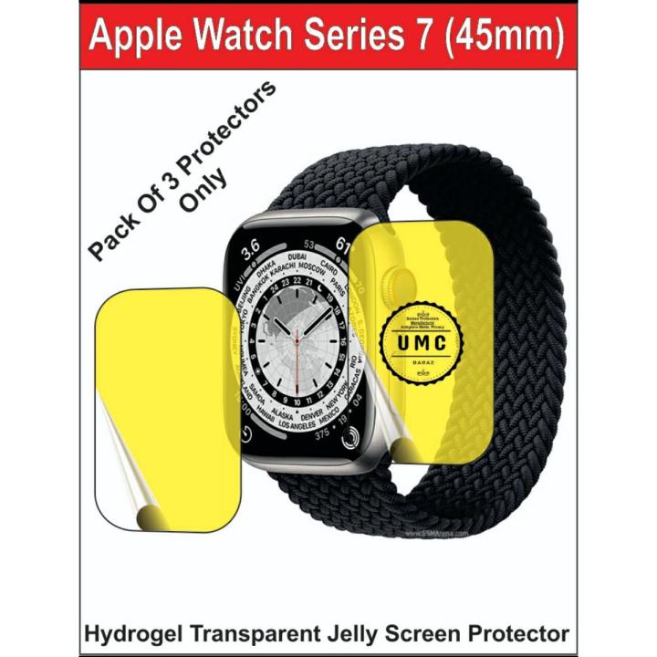 Apple Watch 7 Screen Protector Jelly Clear (45)mm | Daraz.pk