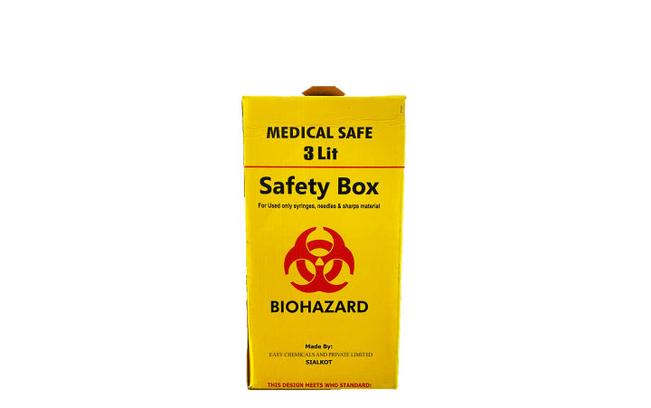 Easy Safety box Medically waste Disposal Biohazard safety Cardboard Box ...