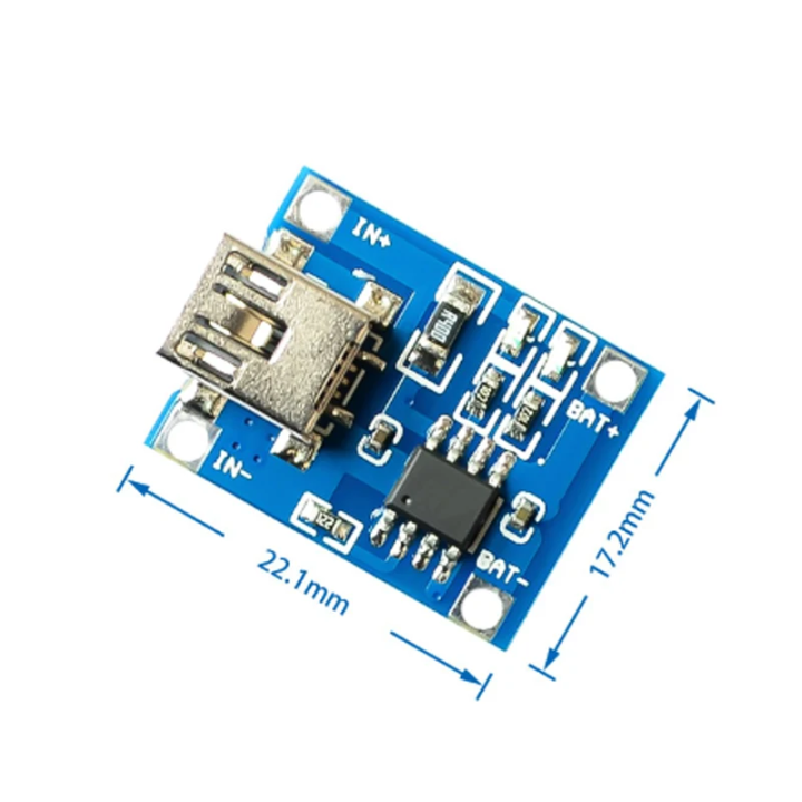 TP 4056 Charging Module 18650 Lithium battery Charger Module Micro USB IC Module Without Battery ...