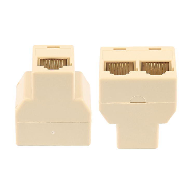 RJ45 Splitter Ethernet Adapter Lan Cable 1 To 2 Ways Extender Splitter ...