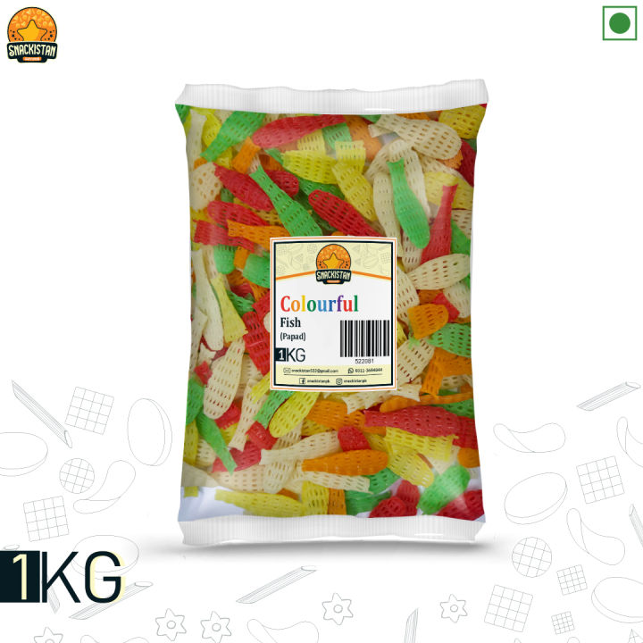 Fish Shape Papad Snack / Fryums 1Kg Chips (Extra Value Pack) | Daraz.pk