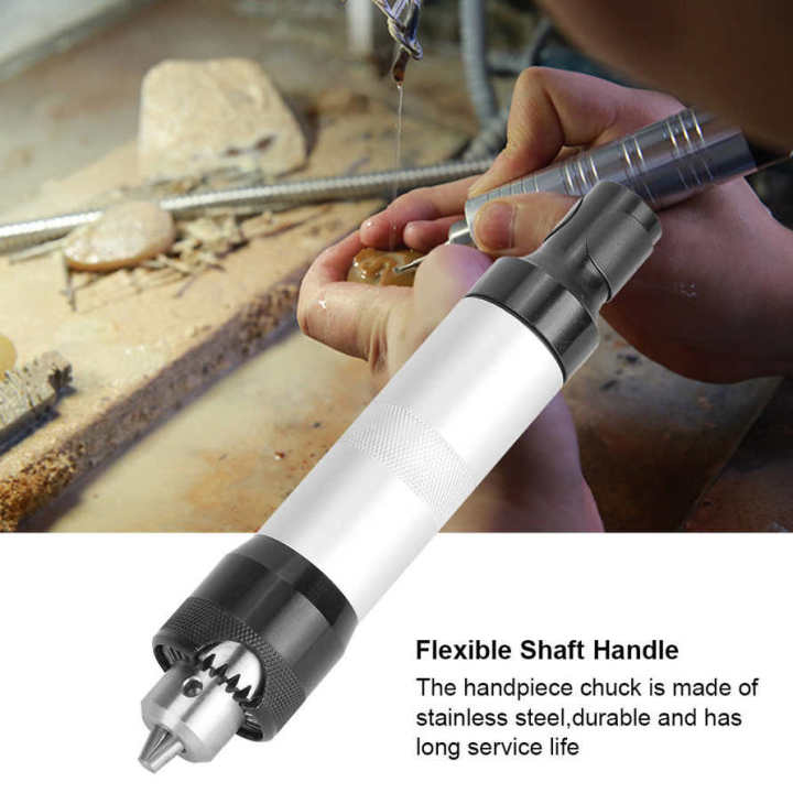Flexible Shaft Chuck Handle 0.3 ~ 6mm Stainless Steel Grinder Handpiece ...