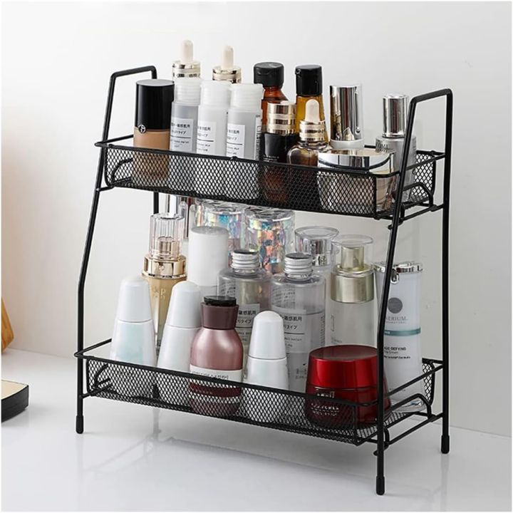 2-Tier Kitchen Spice Rack Organizer, Stepped Metal Kitchen Storage ...