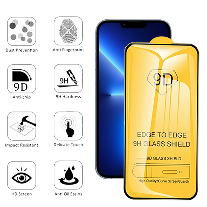 IPhone 13 pro 9D tempered Glass Full Screen Protector For IPhone 13 Pro ...