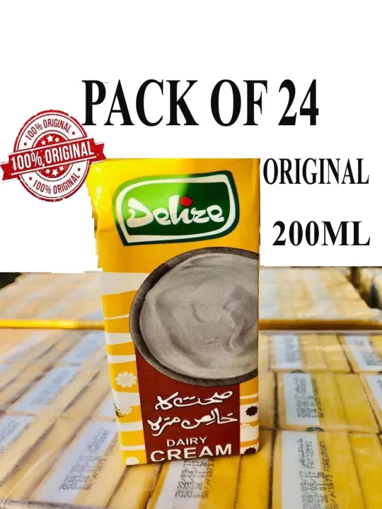 Pack of 24 Dairy Cream | Deliza Cream | Milk Cream 200ML | Premium ...