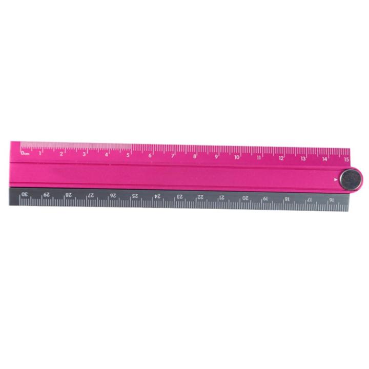 30cm DIY Drawing Rulers Folding Ruler Drawing Ruler Aluminum Alloy ...