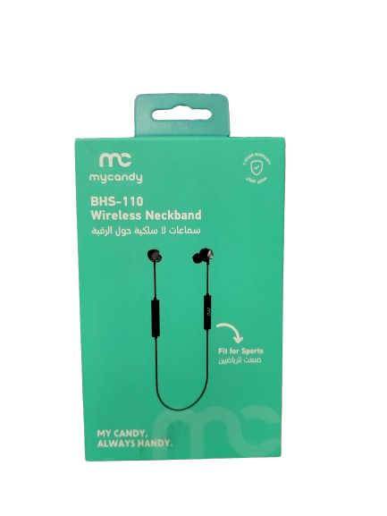 MyCandy BHS-110 Sport Wireless Bluetooth Earphone - Black | Daraz.pk
