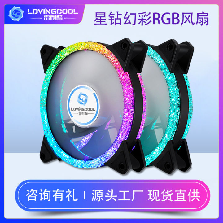 LOVINGCOOL Case Fan 12 Temperature Control Silent Computer Fan Large ...