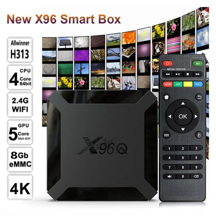 X96Q - 4GB / 64GB - Android 12 - Quad Core 4K Android Smart TV Box ...
