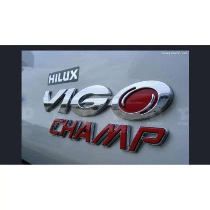 Toyota Hilux Vigo Champ 2012 Only VIGO CHAMP Emblem In Plastic | Daraz.pk