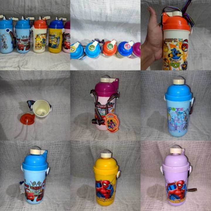 1 Piece Kids School Fancy Water Bottle Cartoons Printed 550ml Random ...