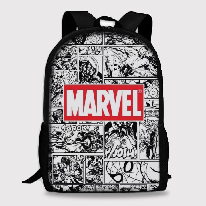 Marvel Backpack For Fans All Characters Hero Series Printed College Bag ...