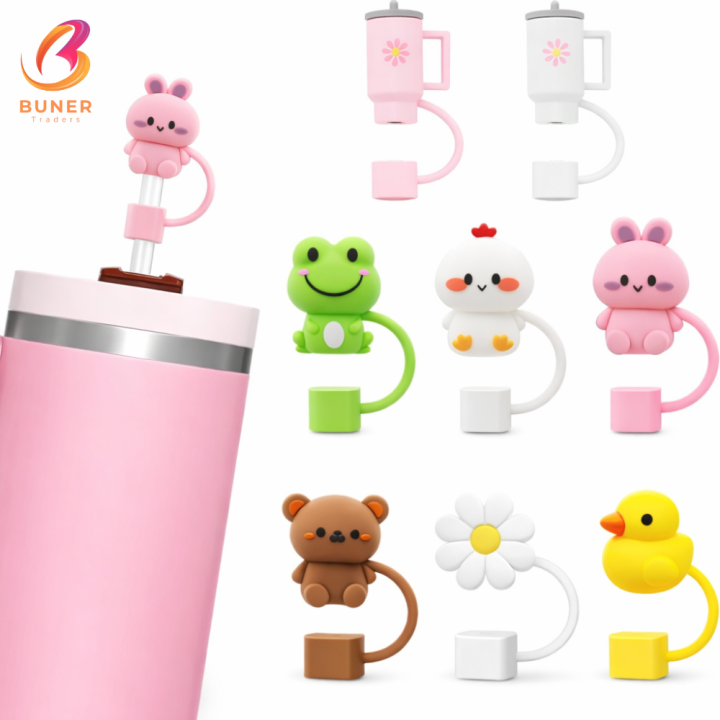 Stanley Tumbler Straw Cover - Cup Accessories - Sixonic Silicone Flower ...