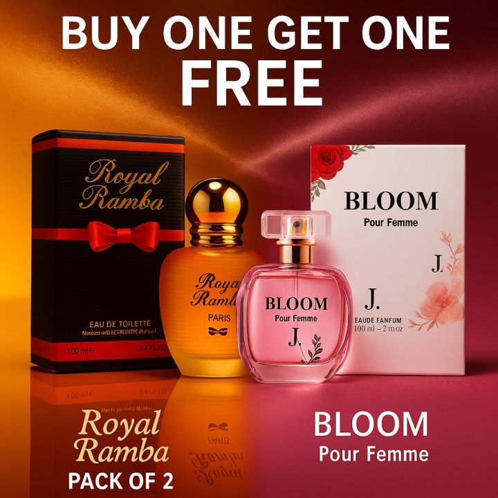 (Buy One Get One Free) Luxury Couple Perfume Set – Royal Ramba + Bloom ...
