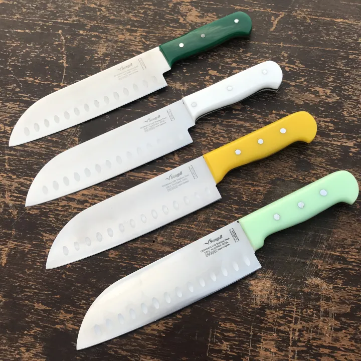 4-Piece Chef’s Cutter Set – J2 Steel Blades with Green, White, Yellow ...