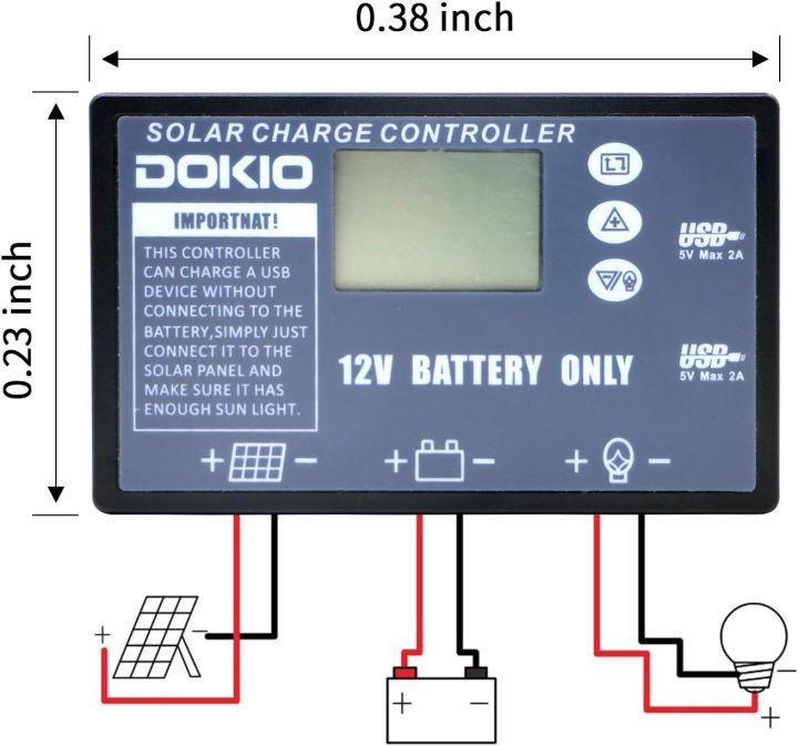 DOKIO Solar charge Controller (20A) | Daraz.pk