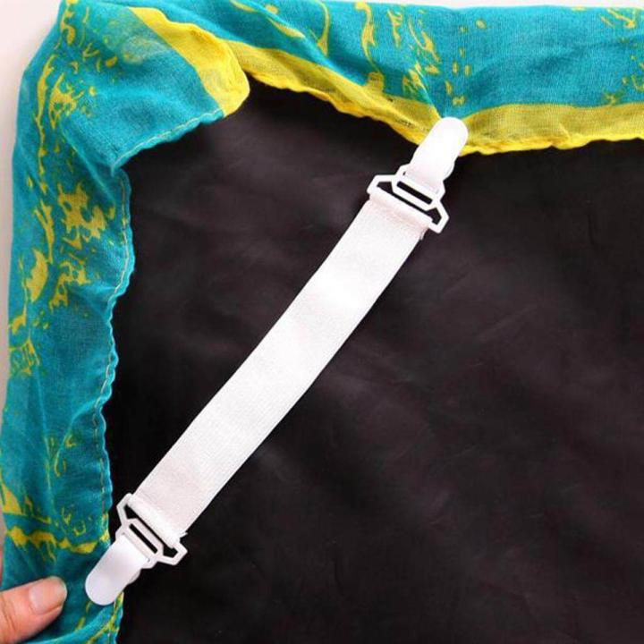 Loviver 4Pcs Bedspread Bed Sheets Buckle Table Bed Sheets Clip Slip ...