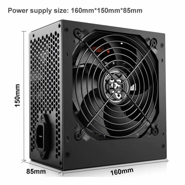 Aigo GP650 650W Active 80 PLUS BRONZE PC Power Supply Unit E-sports for ...