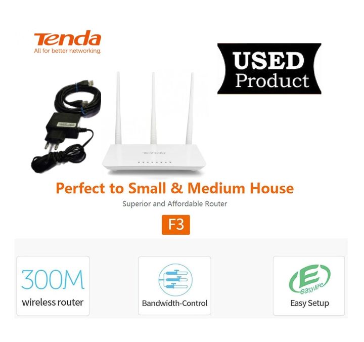 Tenda F3 Wireless used branded orignal WIFI Router WI-FI Repeator ...