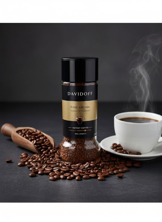 Davidoff Instant Coffee , 100% Arabica, Elegant & Fragrant , 100g Jar ...
