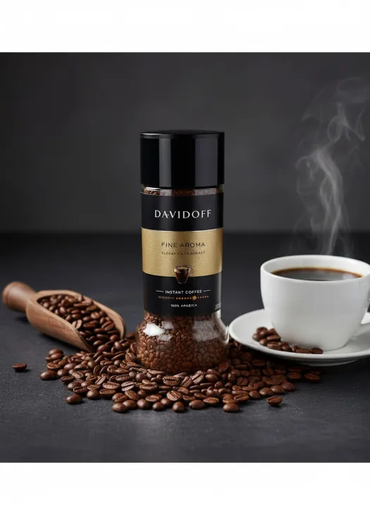 Davidoff Instant Coffee , 100% Arabica, Elegant & Fragrant , 100g Jar ...