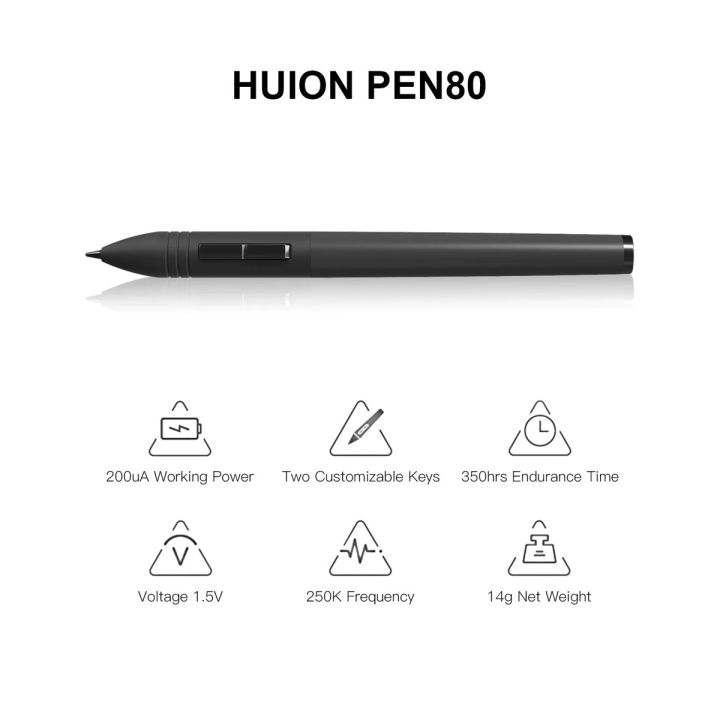 HUION P80 Rechargeable Pen Digitizer Pen Digital Pen Style for Huion ...