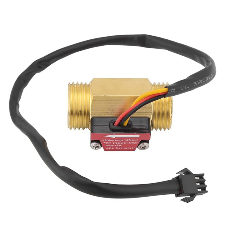 XHHDQES 2 Piece of Yf-B1 Turbine Water Flow Sensor G1 / 2 Inch ...