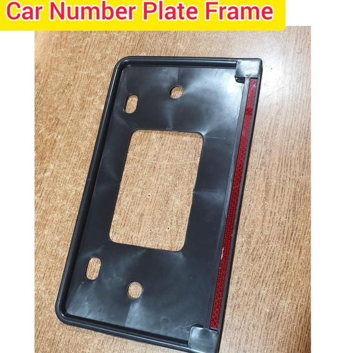 Number Plates ABS Plastic Frame With Reflector | Universal | for All ...