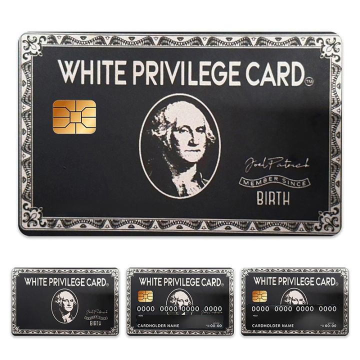 4Pcs White-Privilege Card Sticker Debit Card Stickers For Protecting No ...