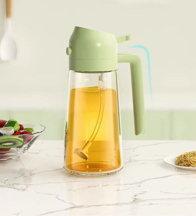 Multifunctional Oil Bottle – 2-in-1 Spray & Pour Design for Easy ...