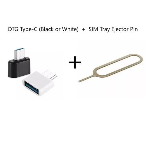 Pack of 2 OTG (android and type c) and 1 Mobile Phone Sim Ejector Tool ...