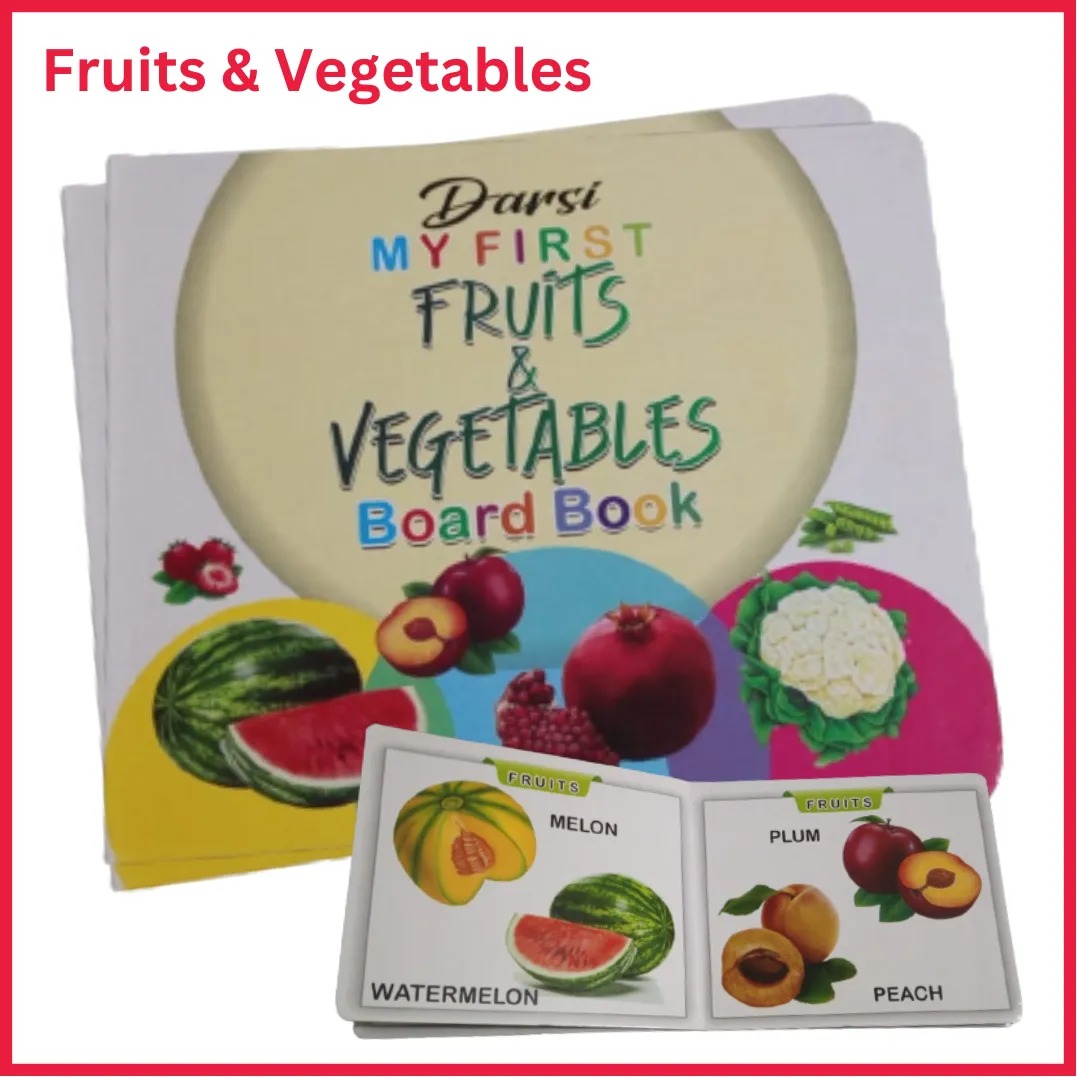 My First Fruits & Vegetables Board Book for Kids Learning "Kids Early ...