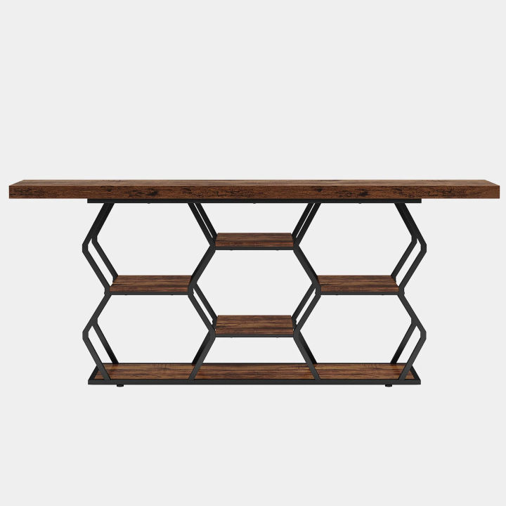 Console Table, Long Sofa Table with Storage Shelves | Daraz.pk