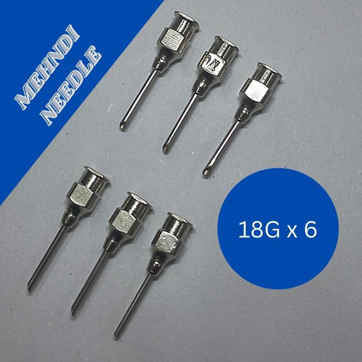 Injection Mehndi Pen 6 Needle, Create Amazing Henna Designs by Henna ...