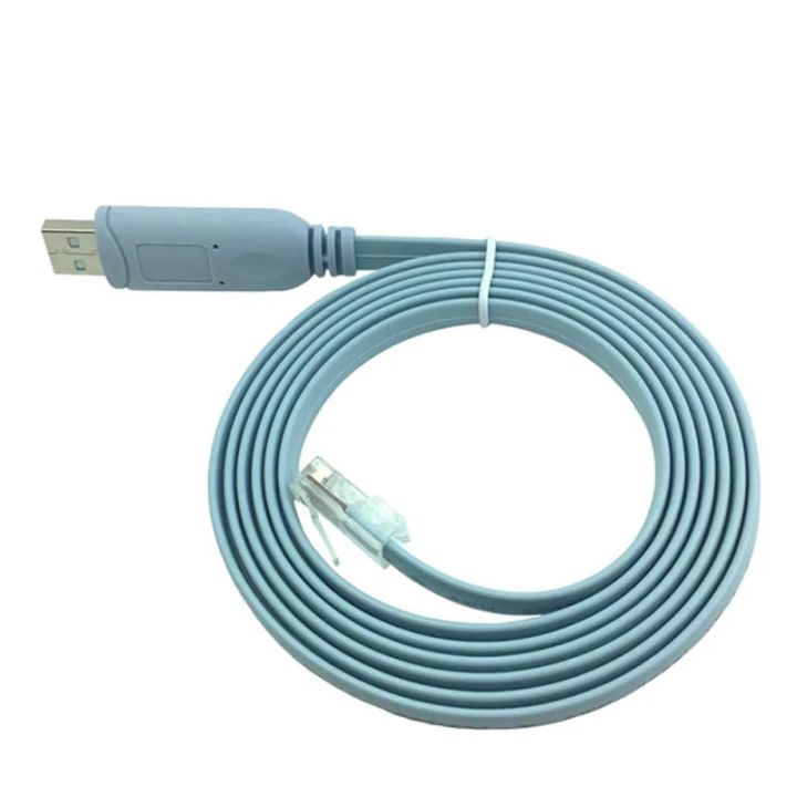 USB To RJ45 For Cisco USB Rollover Console Cable Debug Line For Router RJ 45 Converter Switch ...