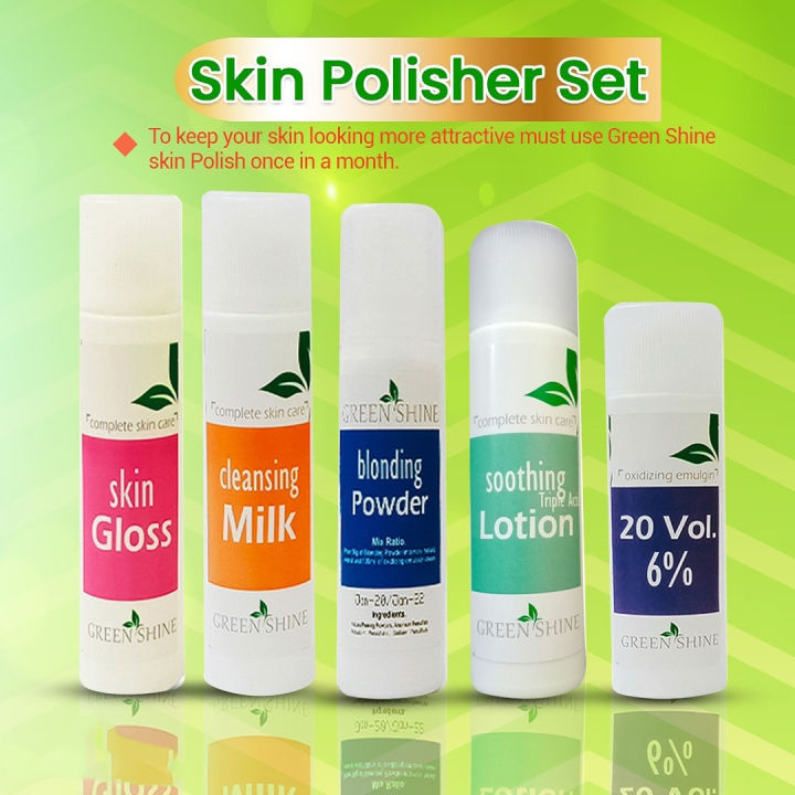 Skin Polisher Set Each - Each Bottle 120 ML - Green Shine | Daraz.pk
