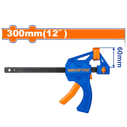 WADFOW Quick Bar Clamp 12 Inch Wood Clamps For Woodworking One-Handed ...