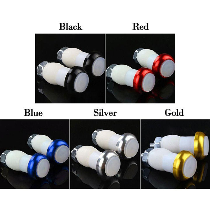 Safety Cycling Bike Turn Signal Handle Bar End Plug LED Red Light Lamp ...