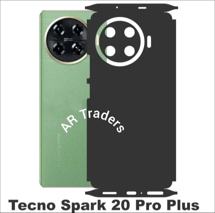 Tecno Spark 20 pro plus full Back 360 Protection skin wrap with sides ...