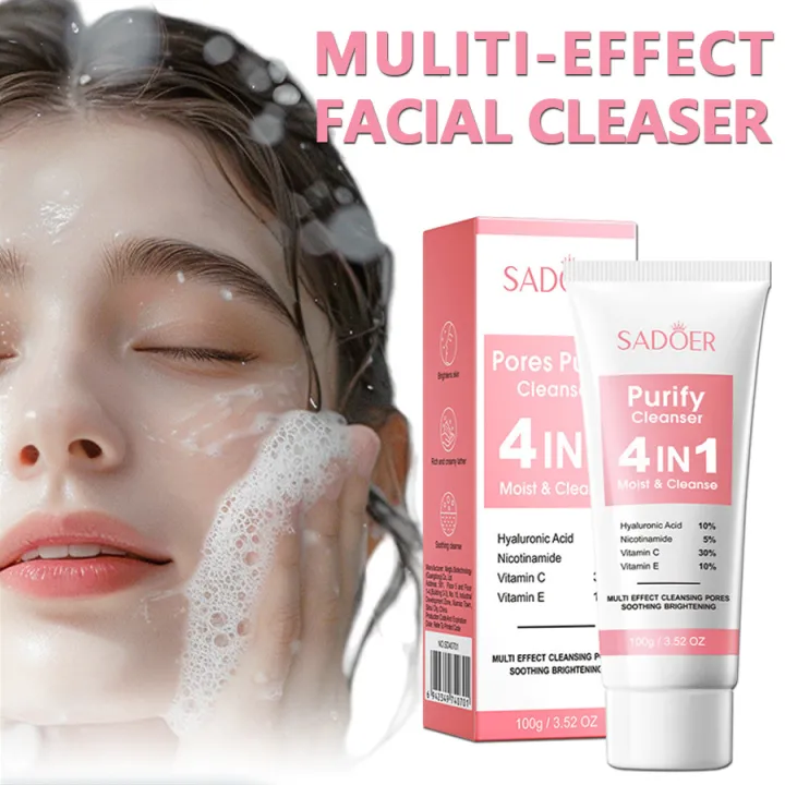 Pores Purify Face Wash 4 in 1 – Daily Facial Cleanser for Glowing ...