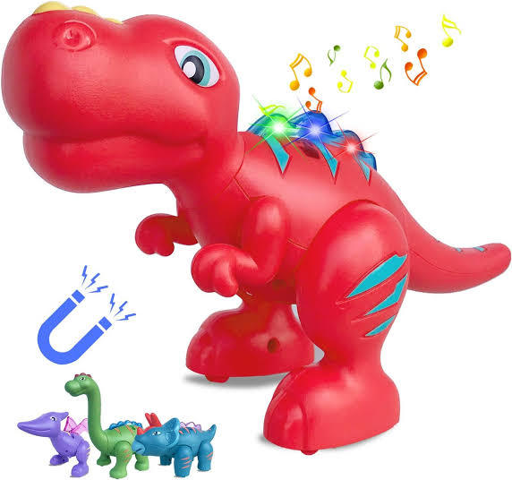Magnetic Assemble Dinosaur | Building Touch Recording Talking Cartoon ...