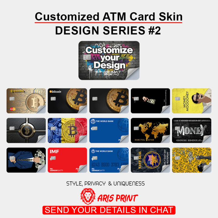 Customized ATM Card Skin Stickers Designs Series #2 | Daraz.pk