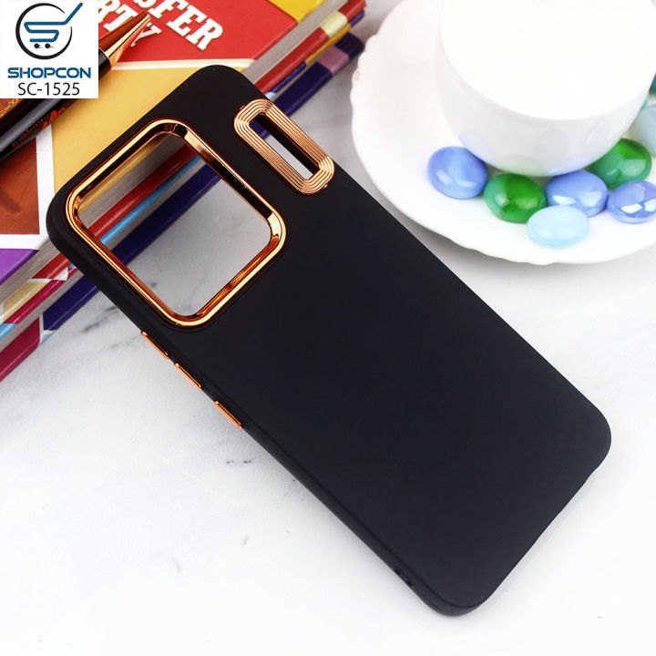 Tecno Spark 8c / Electro Plating Camera Borders with logo hole / Soft ...