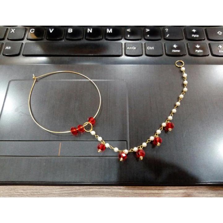 Simple & Elegant Nose Ring - Large Bridal Nose Ring style/Nath ...