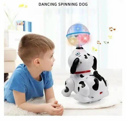 Dancing Dog Toys for Kids - 360° Body Movement Dog Toy with LED Lights ...