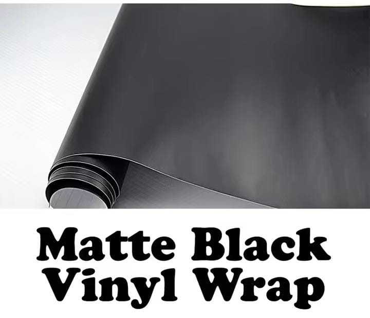 Matte Black Vinyl Wrap Film Decal Sticker Roll – Automotive, DIY, and ...