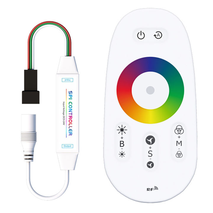 LED Controller Mini Symphony 2.4G Wireless Full Press 433 RF Remote ...